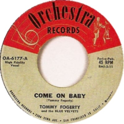 Tommy Fogerty and the Blue Velvets - Come On Baby - Reviews - Album of ...