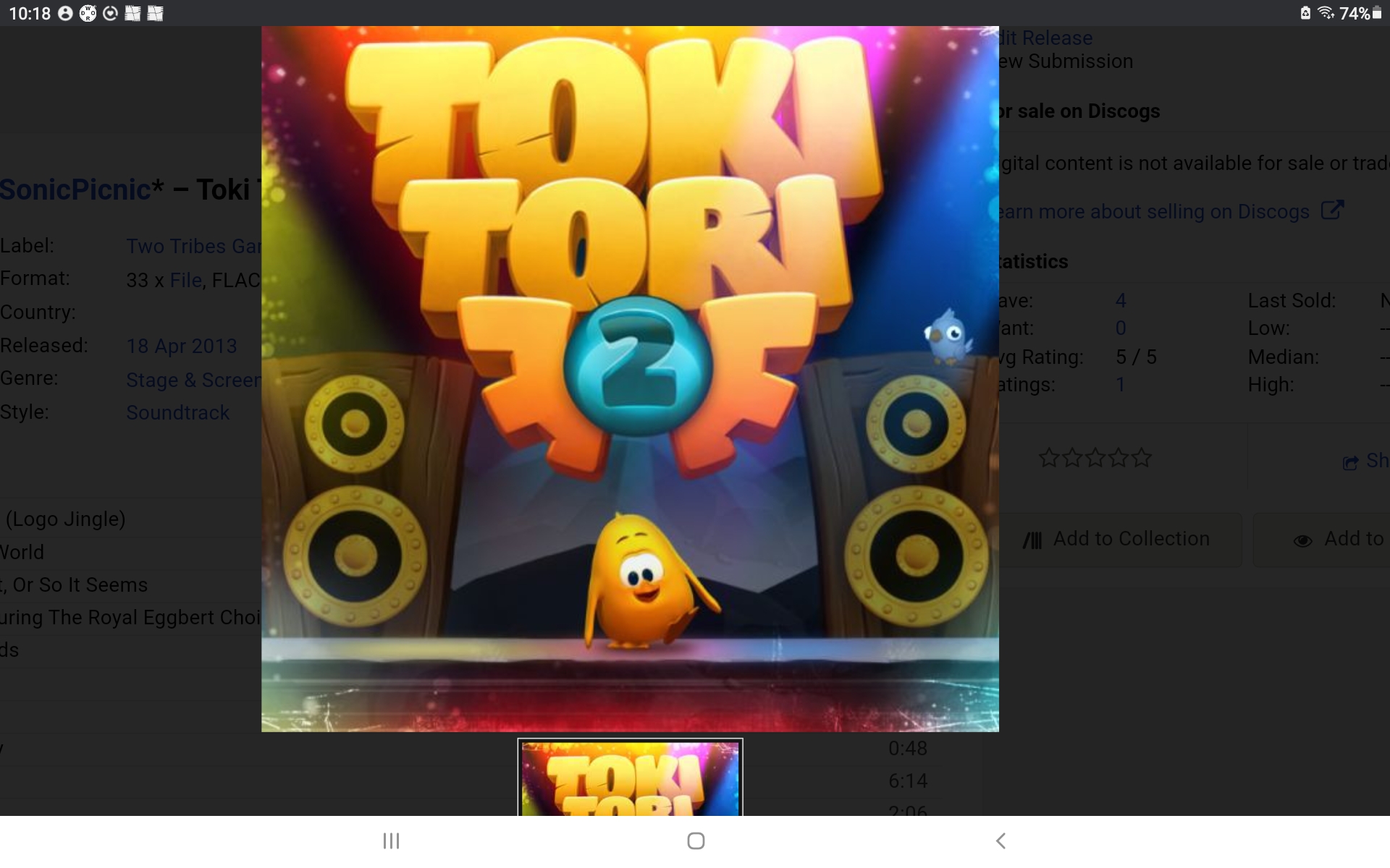Sonic Picnic - Toki tori 2+ soundtrack (Soundtrack) - Reviews - Album ...