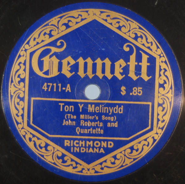 John Roberts and Quartette - Ton Y Melinydd (The Miller's Song) / Hob Y ...