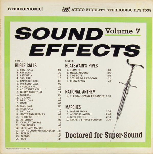Audio Fidelity Records - Sound Effects Volume 7 - Reviews - Album of ...