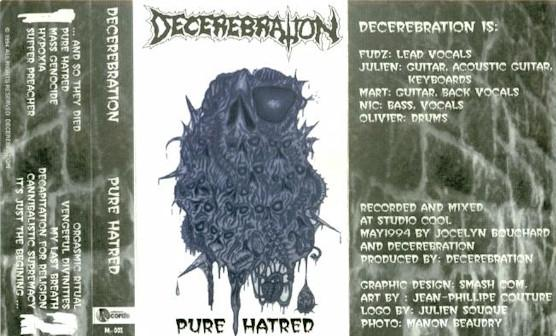 Decerebration - Pure Hatred (Demo) - Reviews - Album of The Year