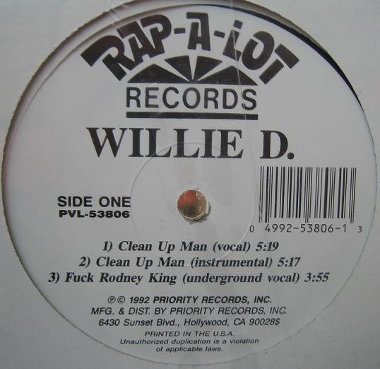 Willie D - Clean Up Man (Single) - Reviews - Album of The Year