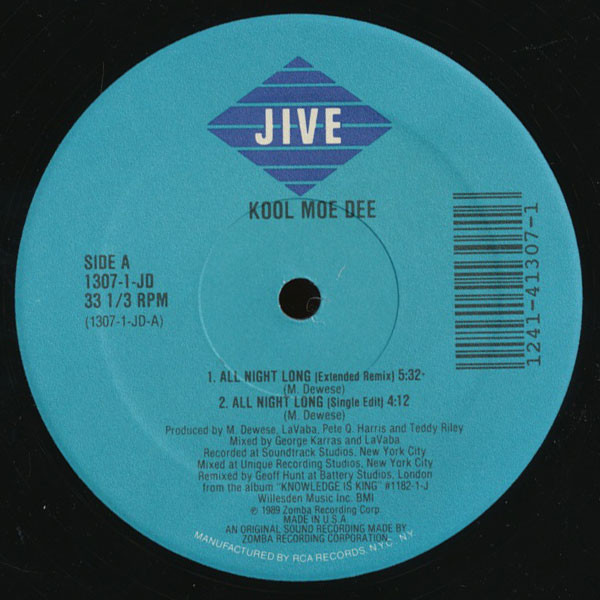 Kool Moe Dee - All Night Long (Single) - Reviews - Album of The Year