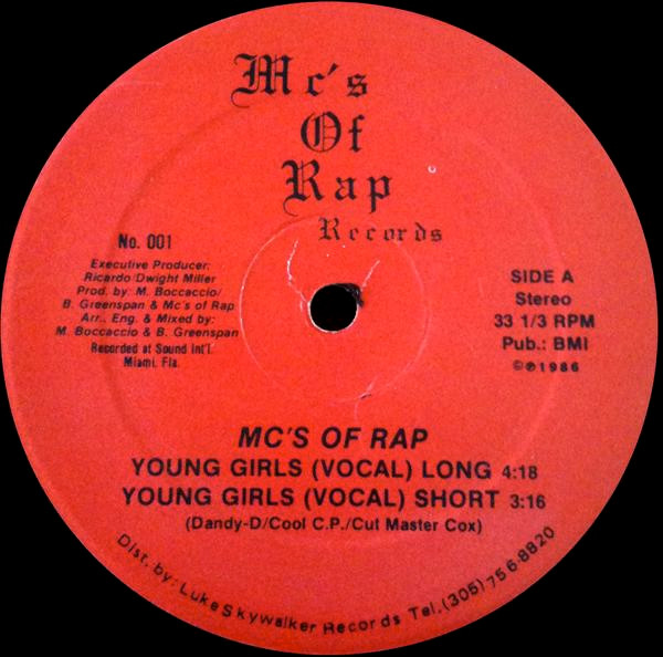 MC's of Rap - Young Girls - Reviews - Album of The Year