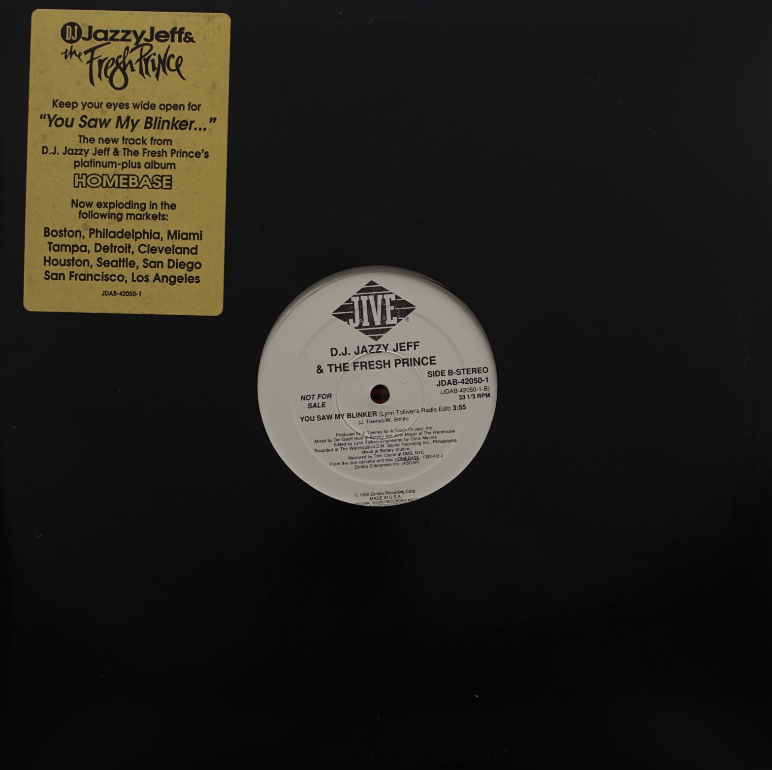 DJ Jazzy Jeff & The Fresh Prince - You Saw My Blinker (Single ...