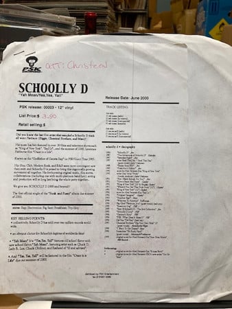Schoolly D - YahMean / Yes Yes Ya'll (Single) - Reviews - Album of The Year
