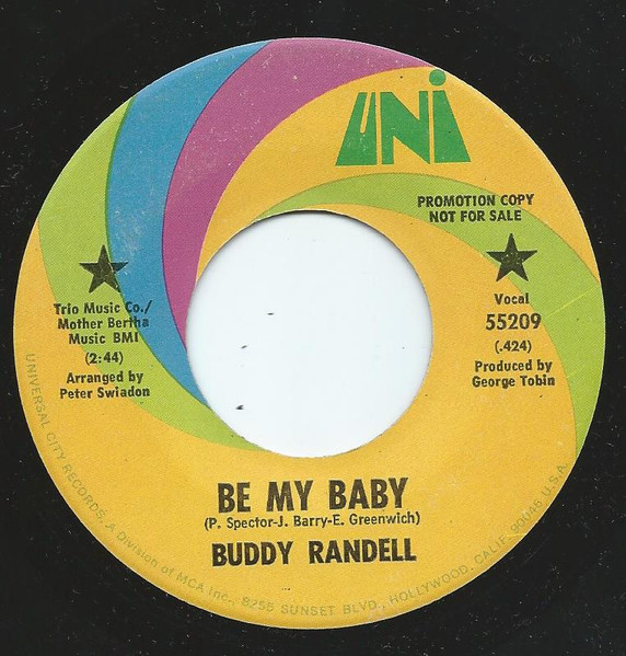 Buddy Randell - Be My Baby (Single) - Reviews - Album of The Year