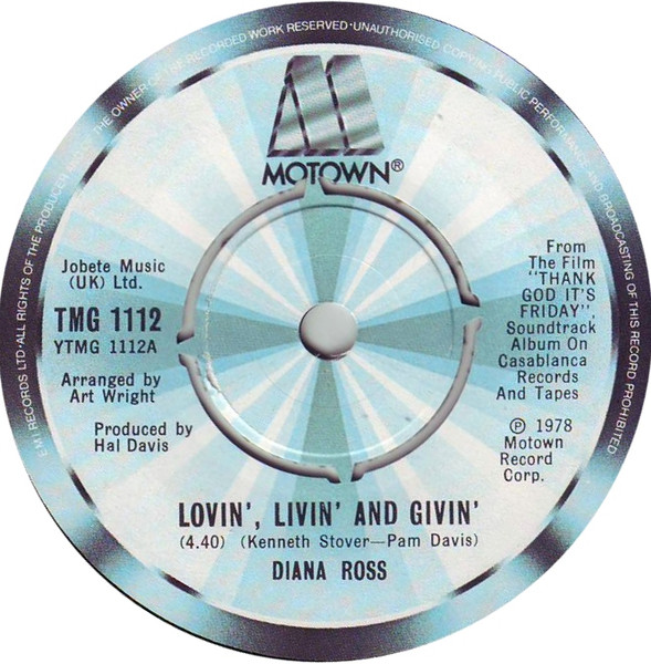 Diana Ross - Lovin', Livin' And Givin' (Single) - Reviews - Album of ...