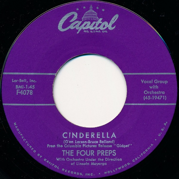The Four Preps - Cinderella (Single) - Reviews - Album of The Year