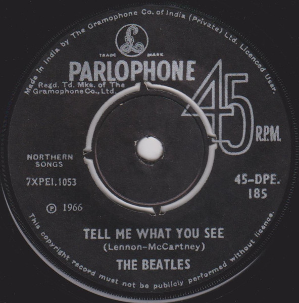 The Beatles - Tell Me What You See/You Like Me Too Much (Single ...