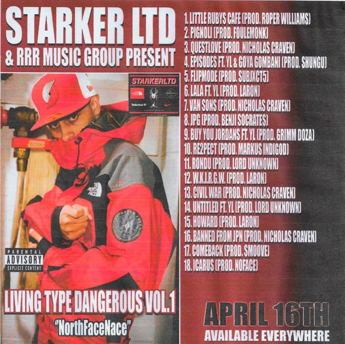 Starker - LIVING TYPE DANGEROUS Vol. 1 “North Face Nace” - Reviews ...