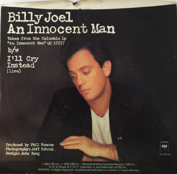 Billy Joel - An Innocent Man (Single) - Reviews - Album of The Year