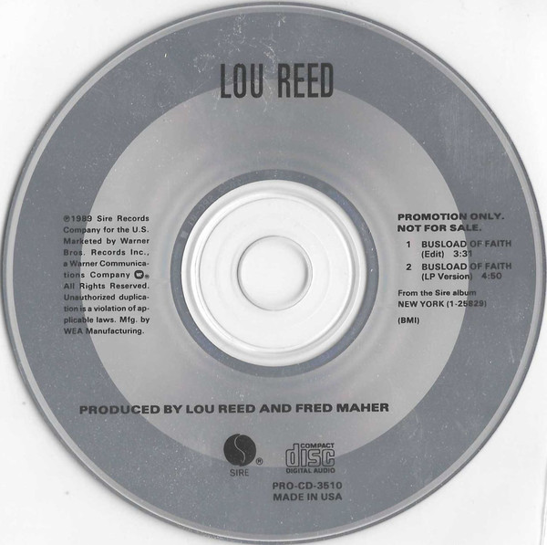 Lou Reed - Busload of Faith - Reviews - Album of The Year