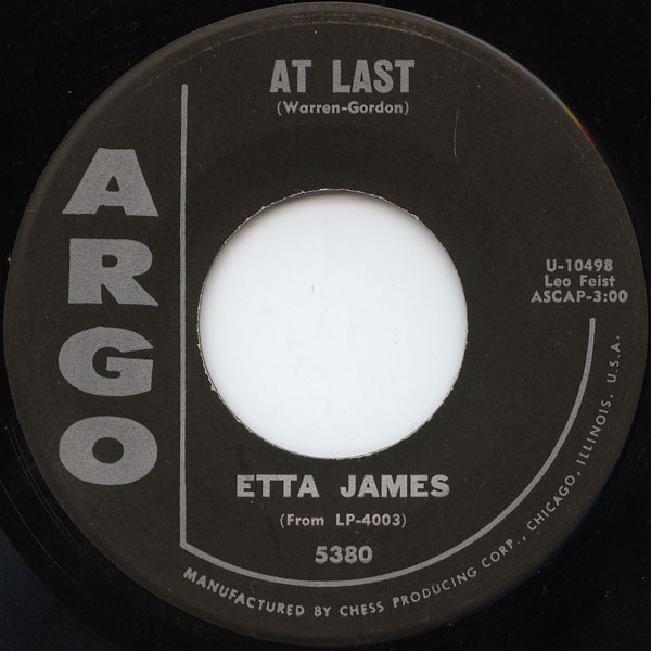 Etta James - At Last (Single) - Reviews - Album of The Year