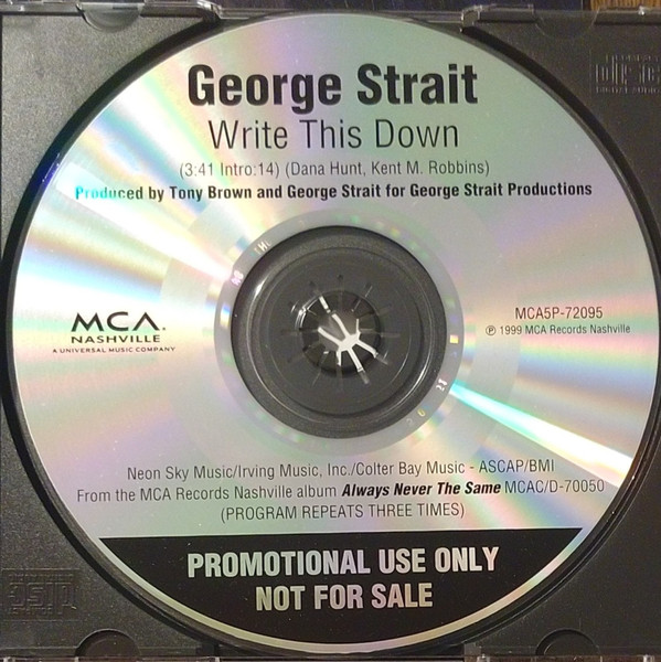 George Strait - Write This Down (Single) - Reviews - Album of The Year