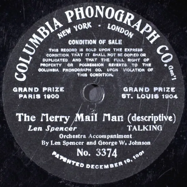 Len Spencer & George W. Johnson - The Merry Mail Man (Single) - Reviews ...