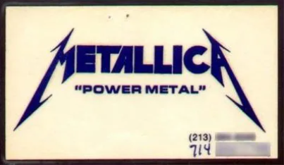 Metallica - Power Metal (Demo) - Reviews - Album of The Year