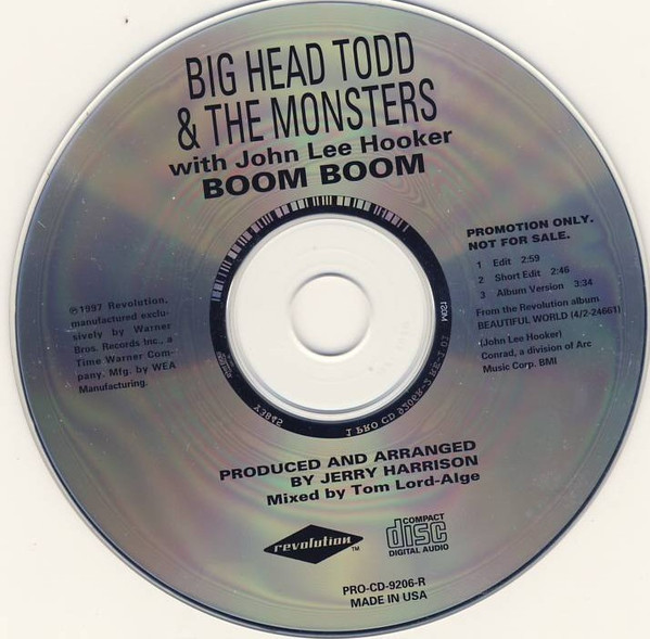 Big Head Todd & The Monsters - Boom Boom - Reviews - Album of The Year