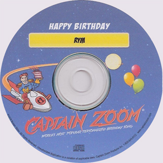 Captain Zoom - Happy Birthday, RYM (Single) - Reviews - Album of The Year