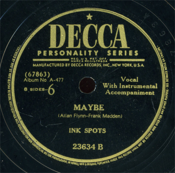 The Ink Spots - We Three (My Echo, My Shadow and Me) - Reviews - Album ...