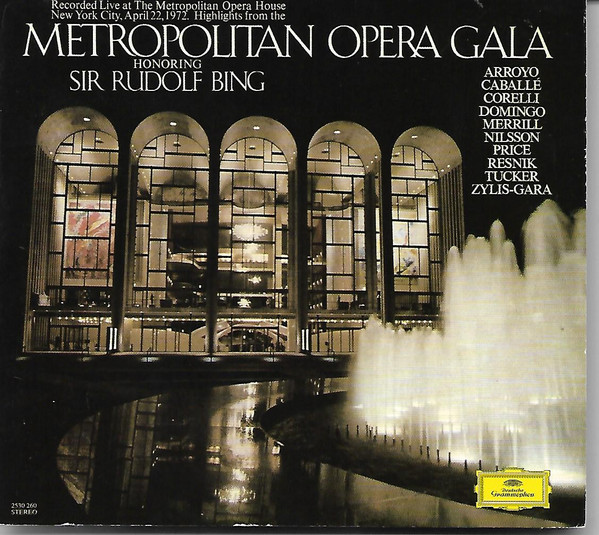 Various Artists - Highlights From Metropolitan Opera Gala Honouring Sir ...